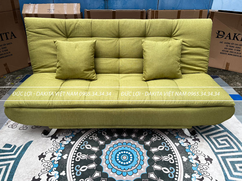 [ SANG TRỌNG ]SOFA BED + GIƯỜNG ĐA NĂNG DAKITA SIMILI TRẮNG KEM DKF-120 ...
